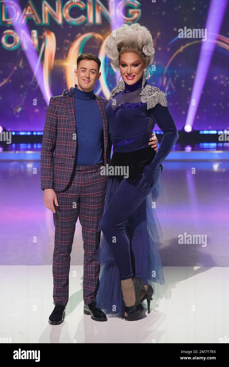 Colin Grafton and The Vivienne during a photo call for Dancing On Ice ...
