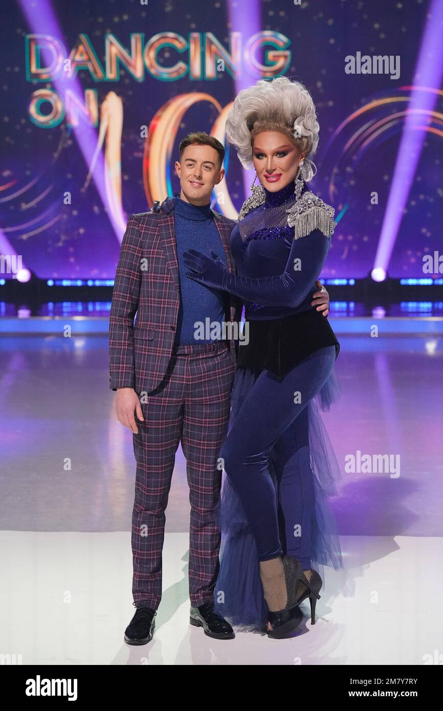 Colin Grafton and The Vivienne during a photo call for Dancing On Ice ...
