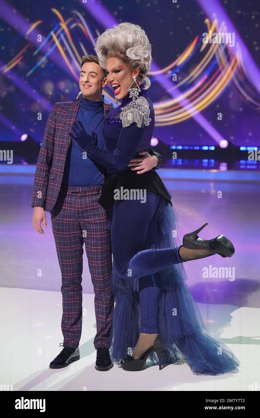 Colin Grafton and The Vivienne during a photo call for Dancing On Ice ...