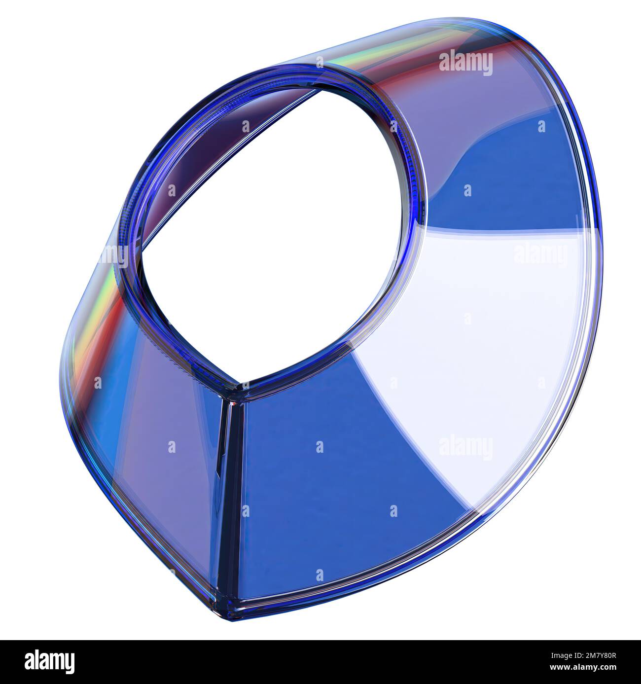 Blue simple glass textured hard-surface geometry abstract dramatic ...