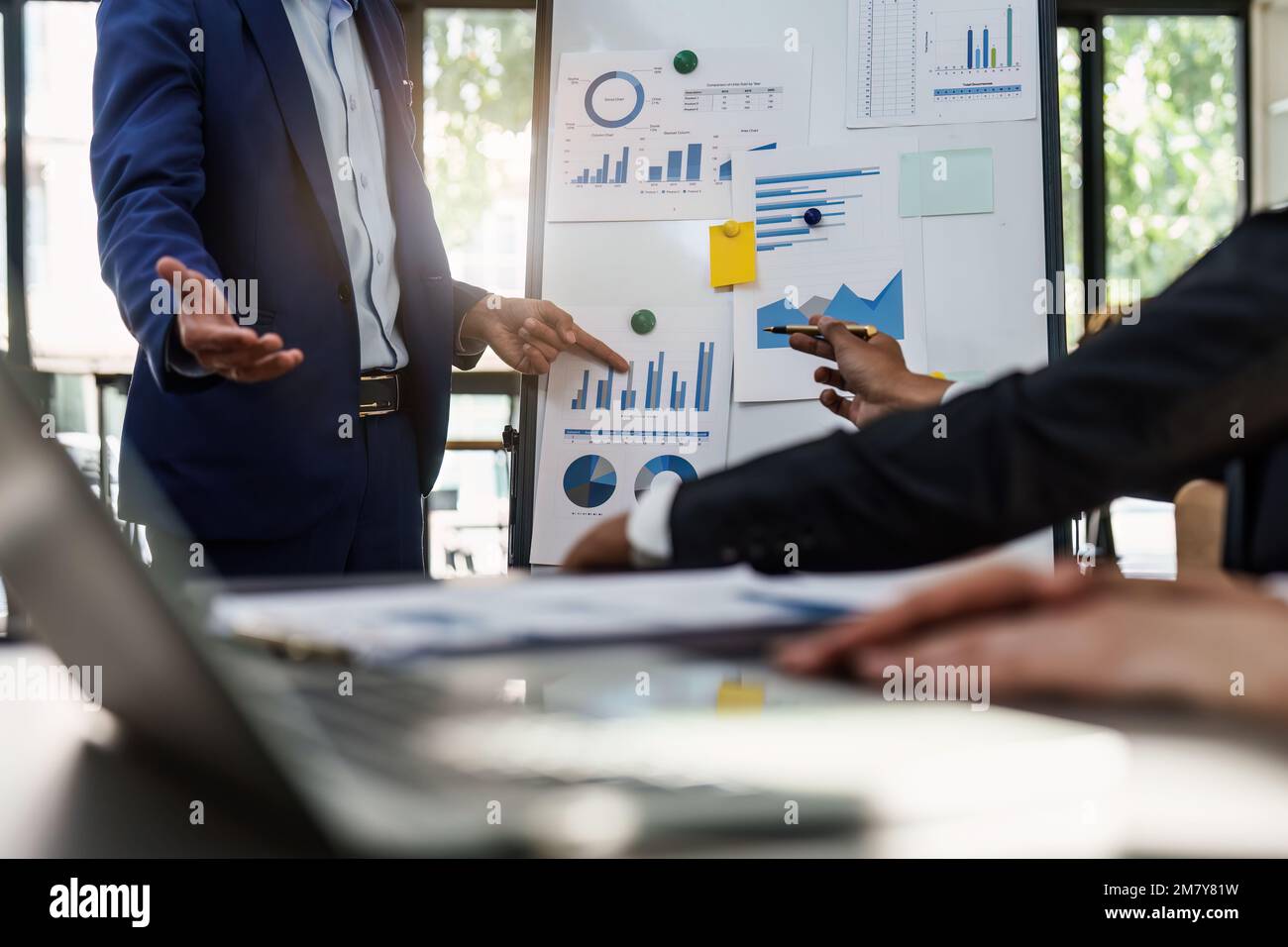 Business shaking hands. Successful businessmen handshaking after good ...