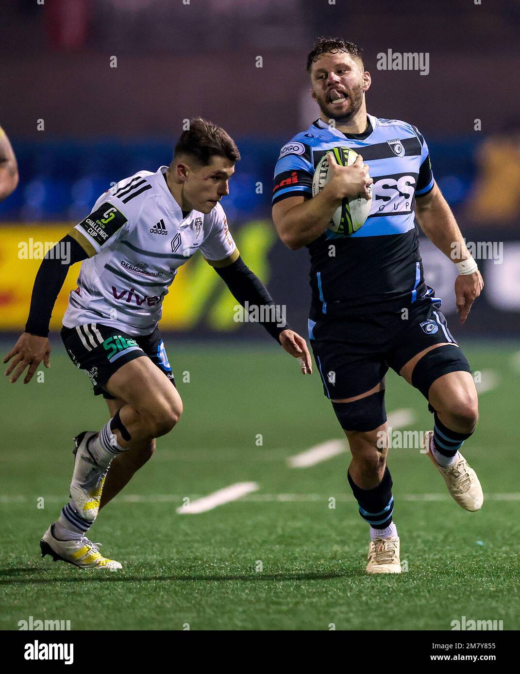 File photo dated 10-12-2022 of Cardiff Rugby's Thomas Young and CA ...