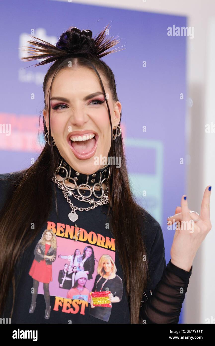 Ines Hernand poses for photos during the presentation of the second ...