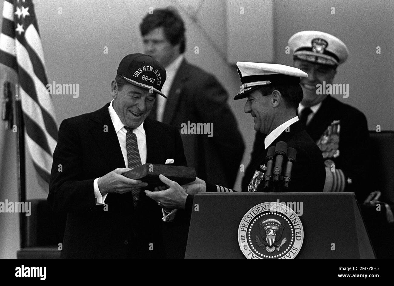 CAPT William M. Fogarty, commanding officer of the battleship USS NEW ...