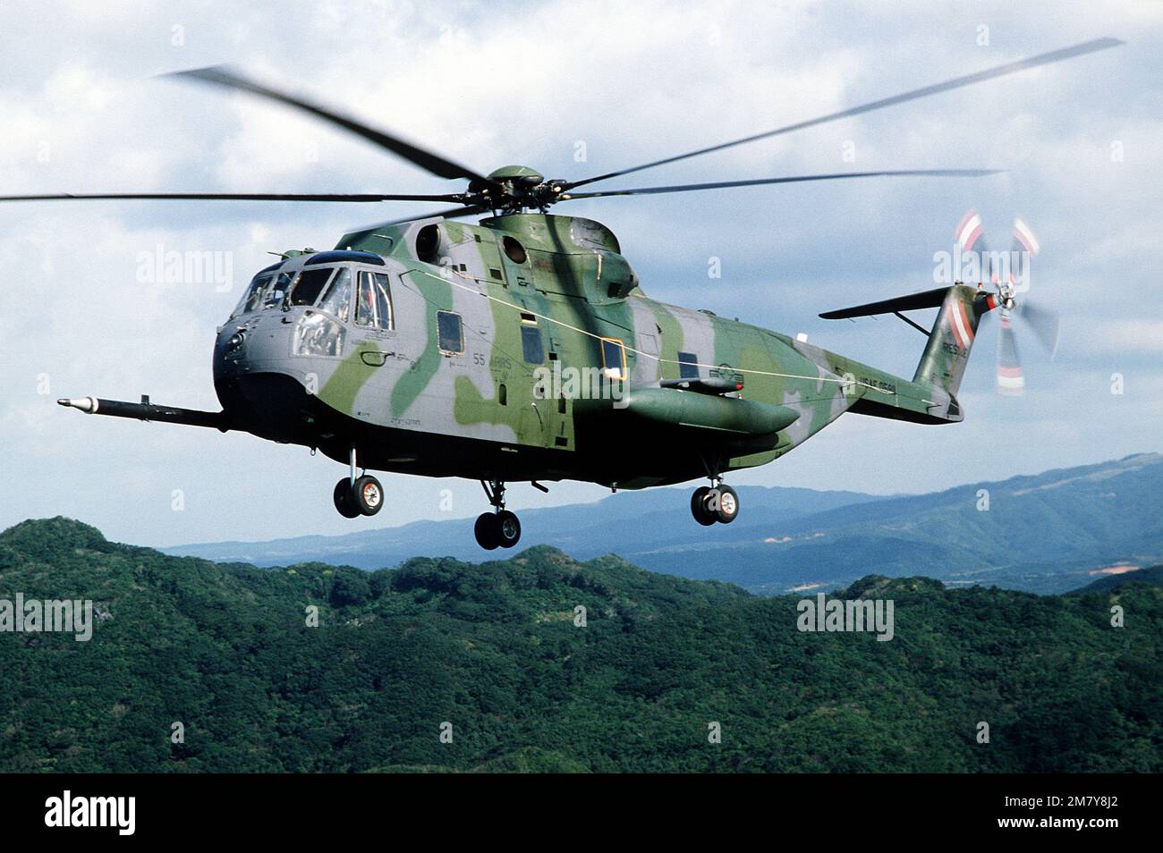 A left side view of a HH-3 Jolly Green Giant helicopter assigned to the ...