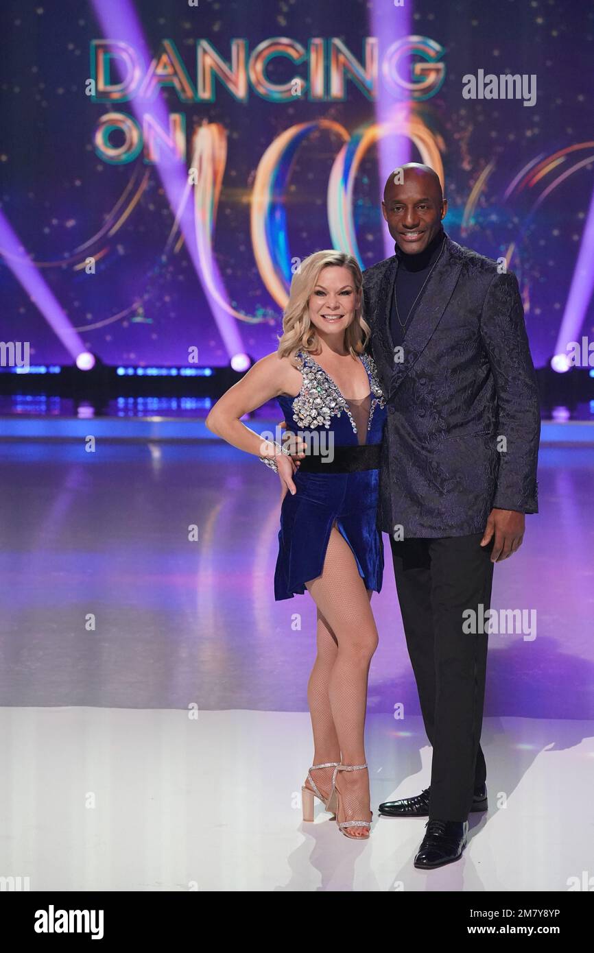 Alexandra Schauman and John Fashanu during a photo call for Dancing On ...