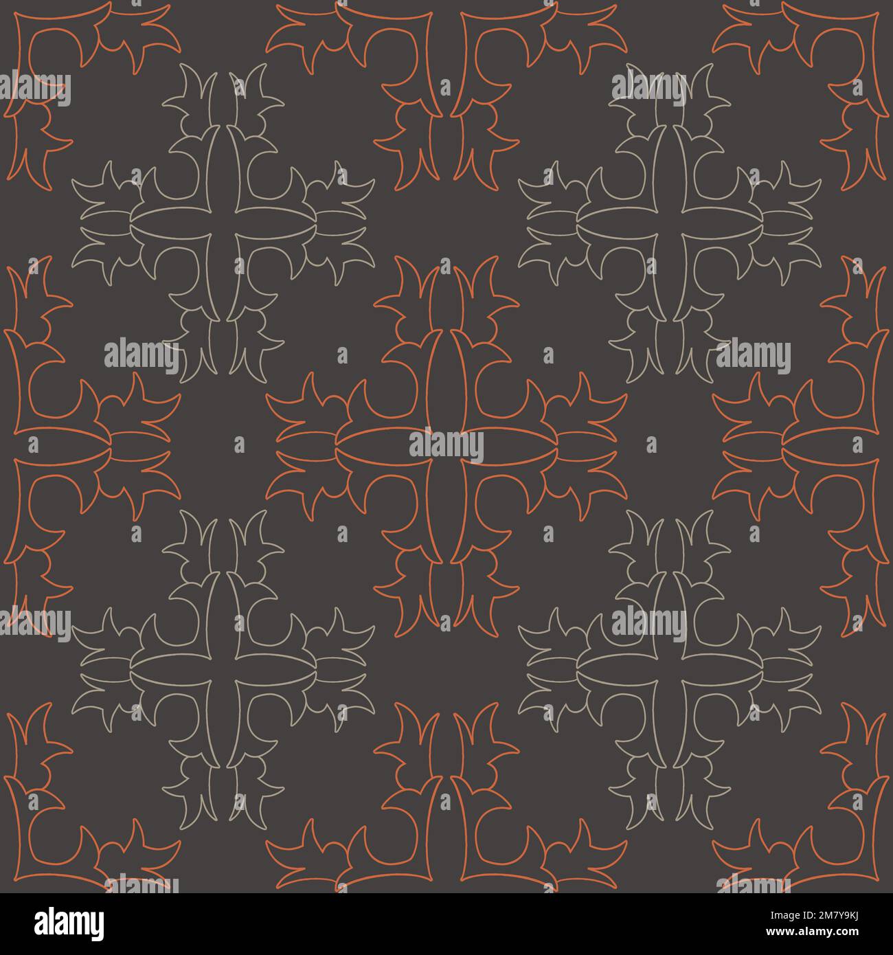 Decorative seamless pattern. Material design for dresses, wallpapers ...