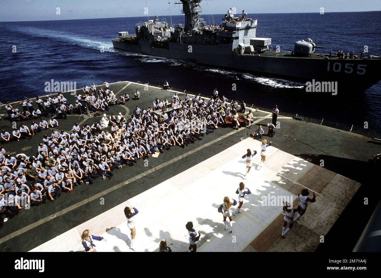 The Dallas Cowboy Cheerleaders perform their USO show "America and Her ...