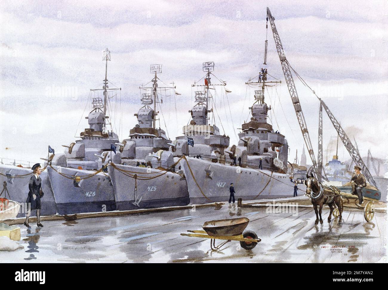 Artwork: "Four Sisters of Londonderry" Artist: Dwight C. Shepler #97 ...