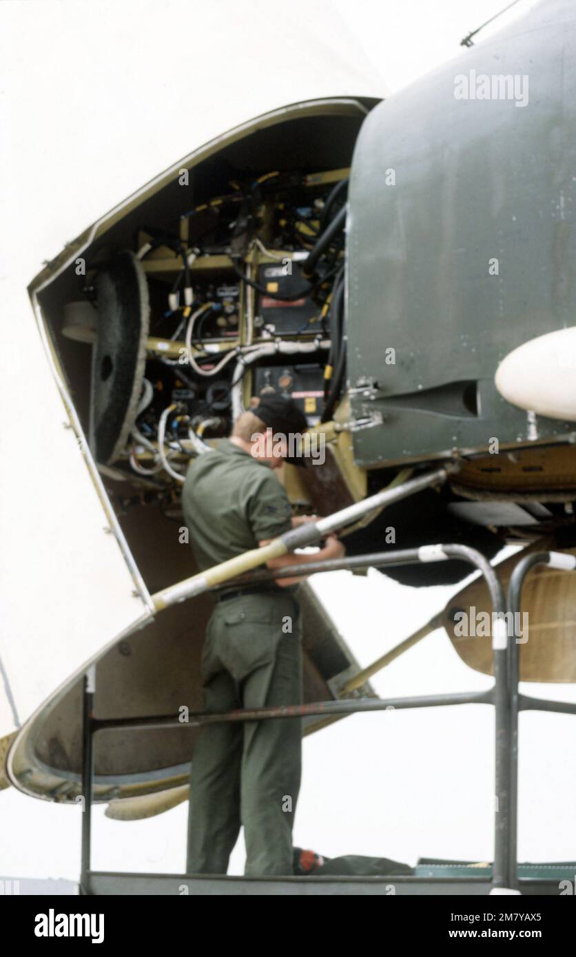 An aircraft is serviced immediately after completion of a mission under ...