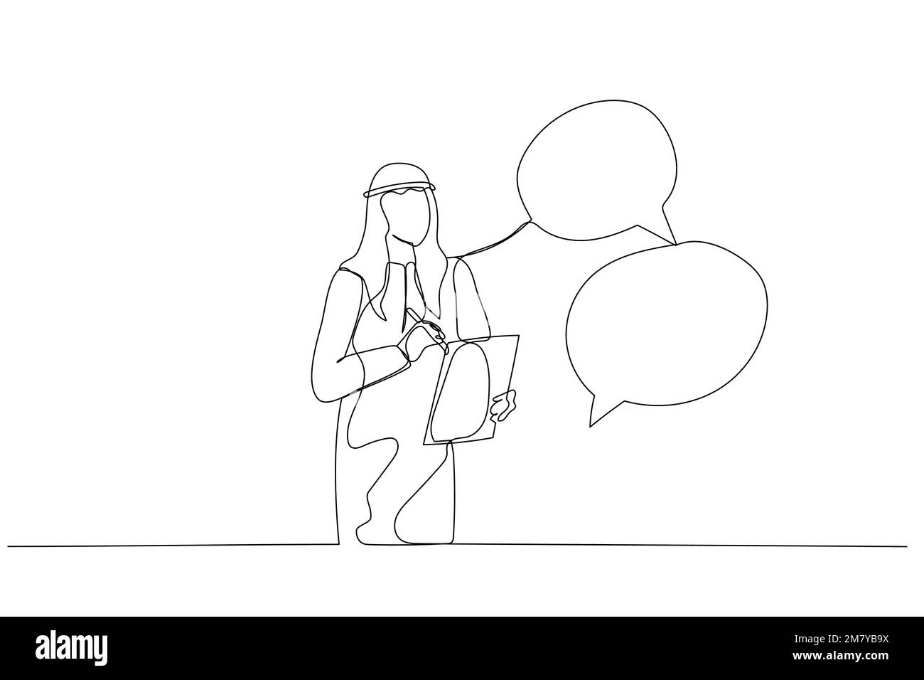 Cartoon of businesswoman taking note in the meeting while listen to ...