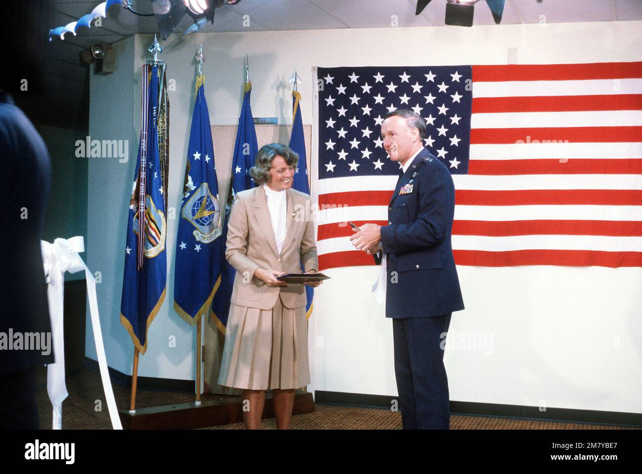 LT. Gen Coverdale stands with Cindy Kelly, director of the new Family ...