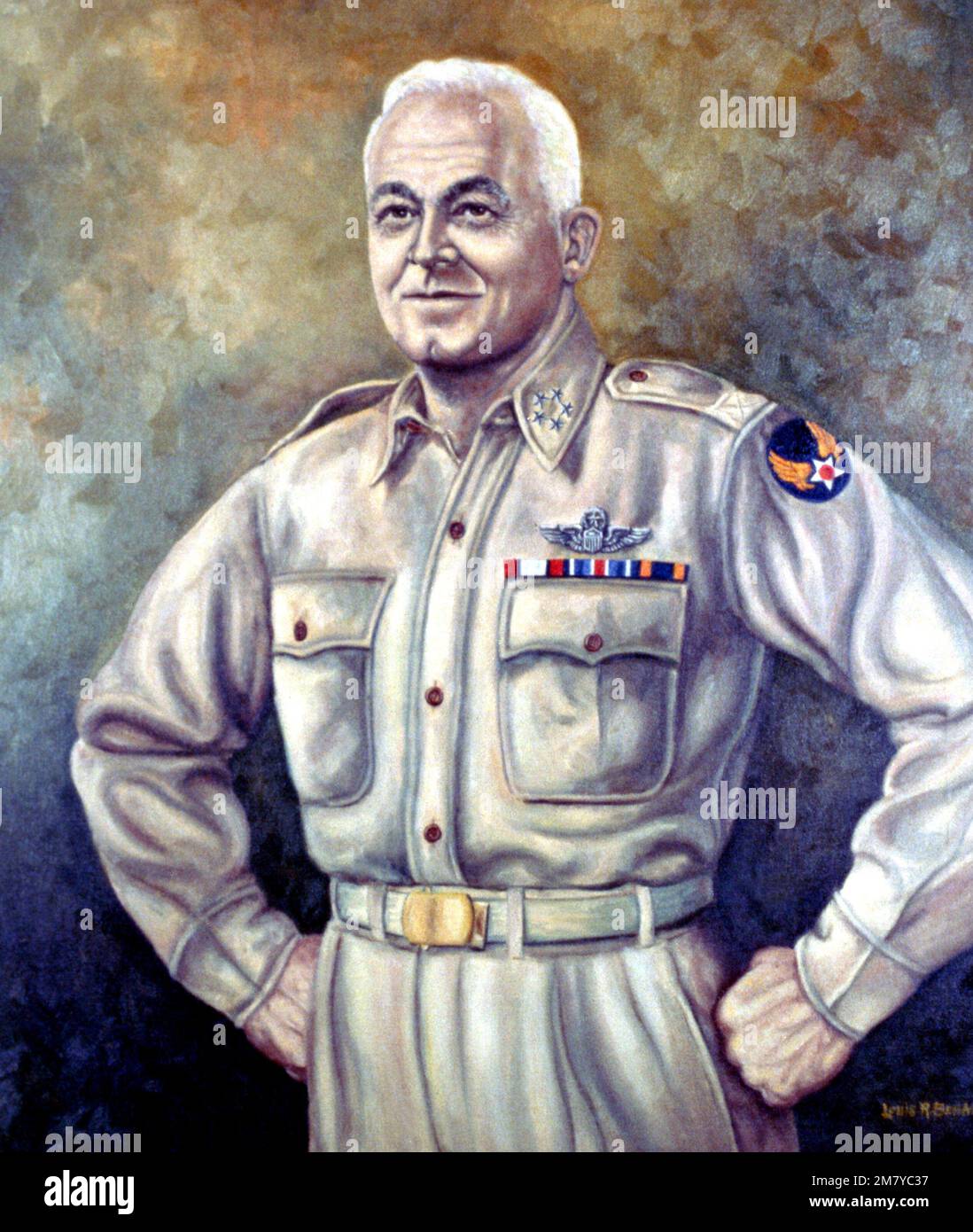 Artwork: "General Harry H. "Hap" Arnold"- Artist: Louis Behan. Country ...