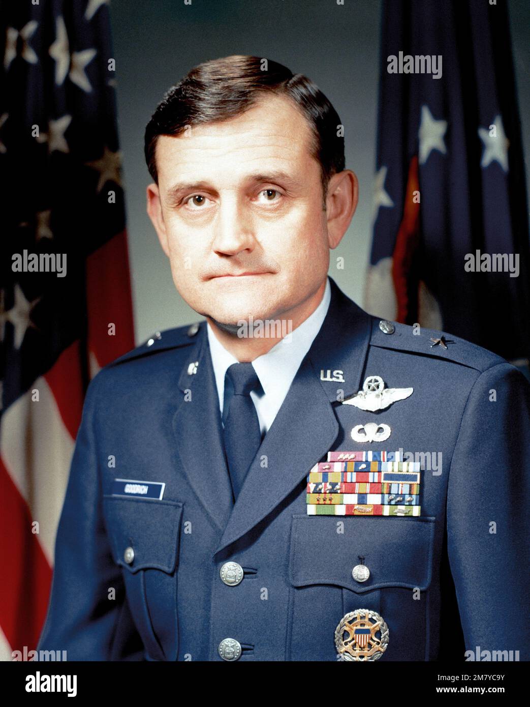 BGEN David M. Goodrich, USAF (uncovered). Country: Unknown Stock Photo ...