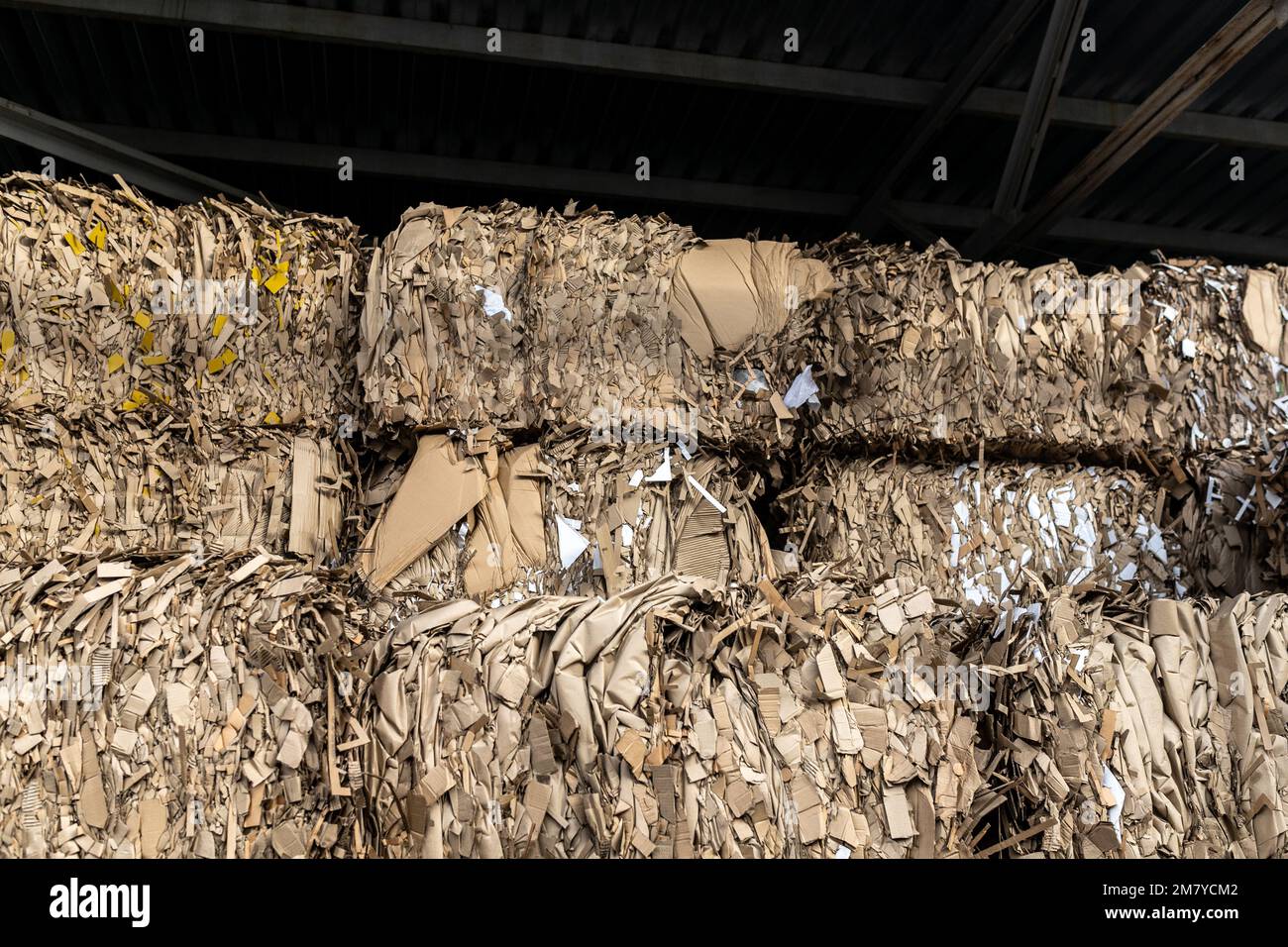 Compacted cardboard recycling hi-res stock photography and images - Alamy
