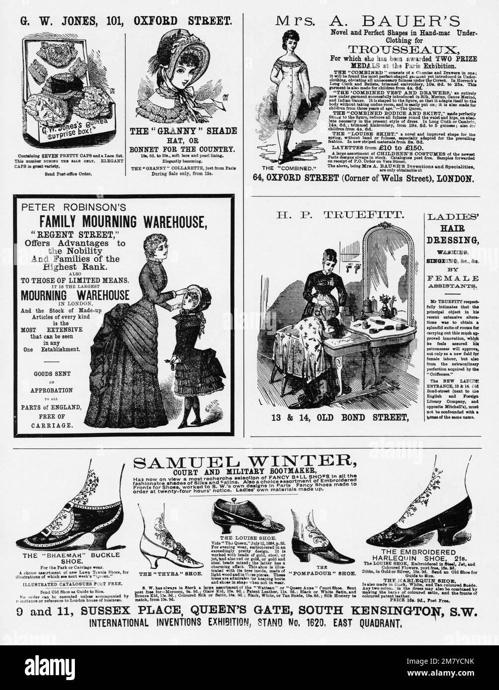 Victorian Newspaper Advertising c1890 for health and beauty products ...
