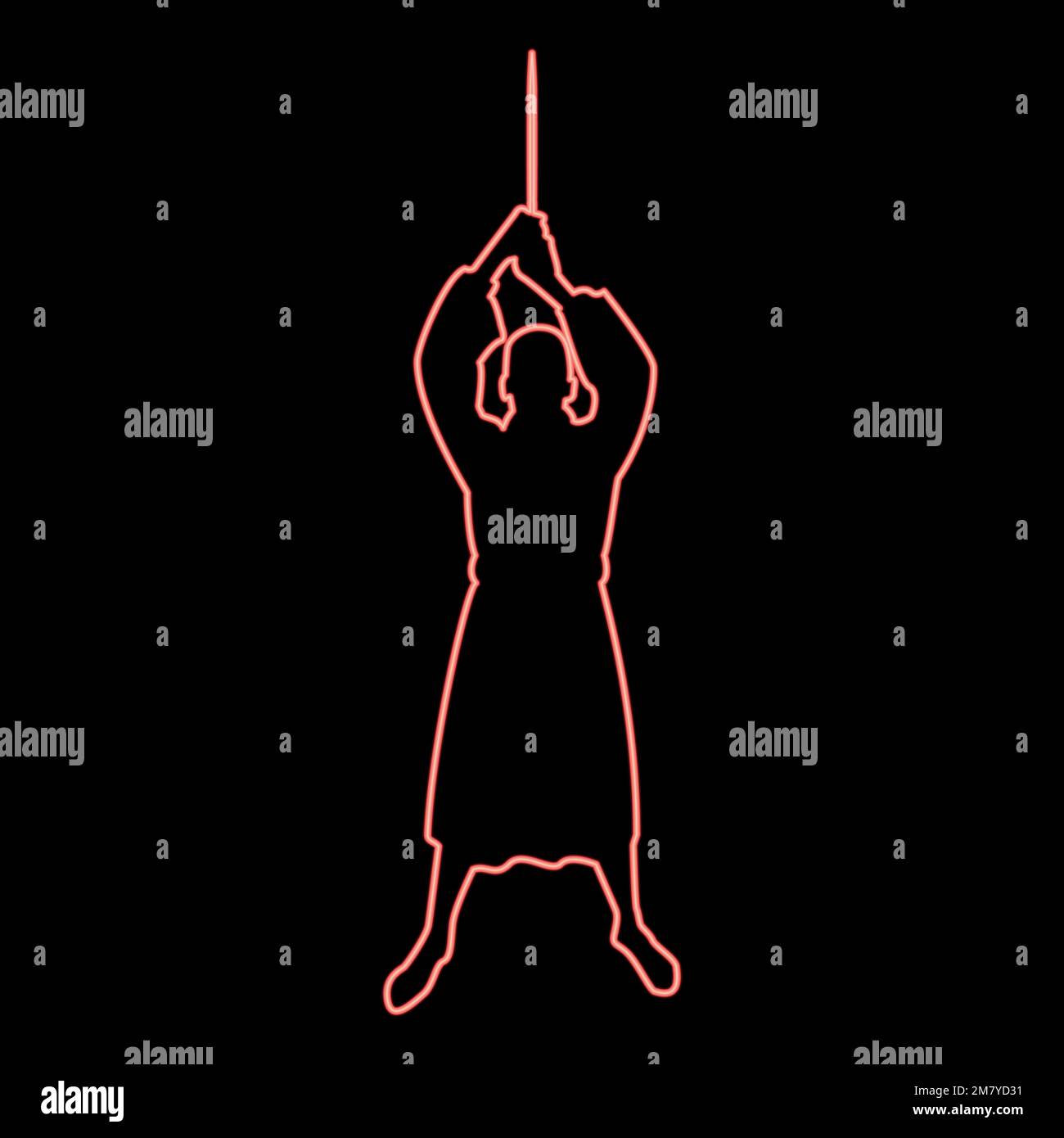 Neon man standing in Stock Vector Images - Alamy