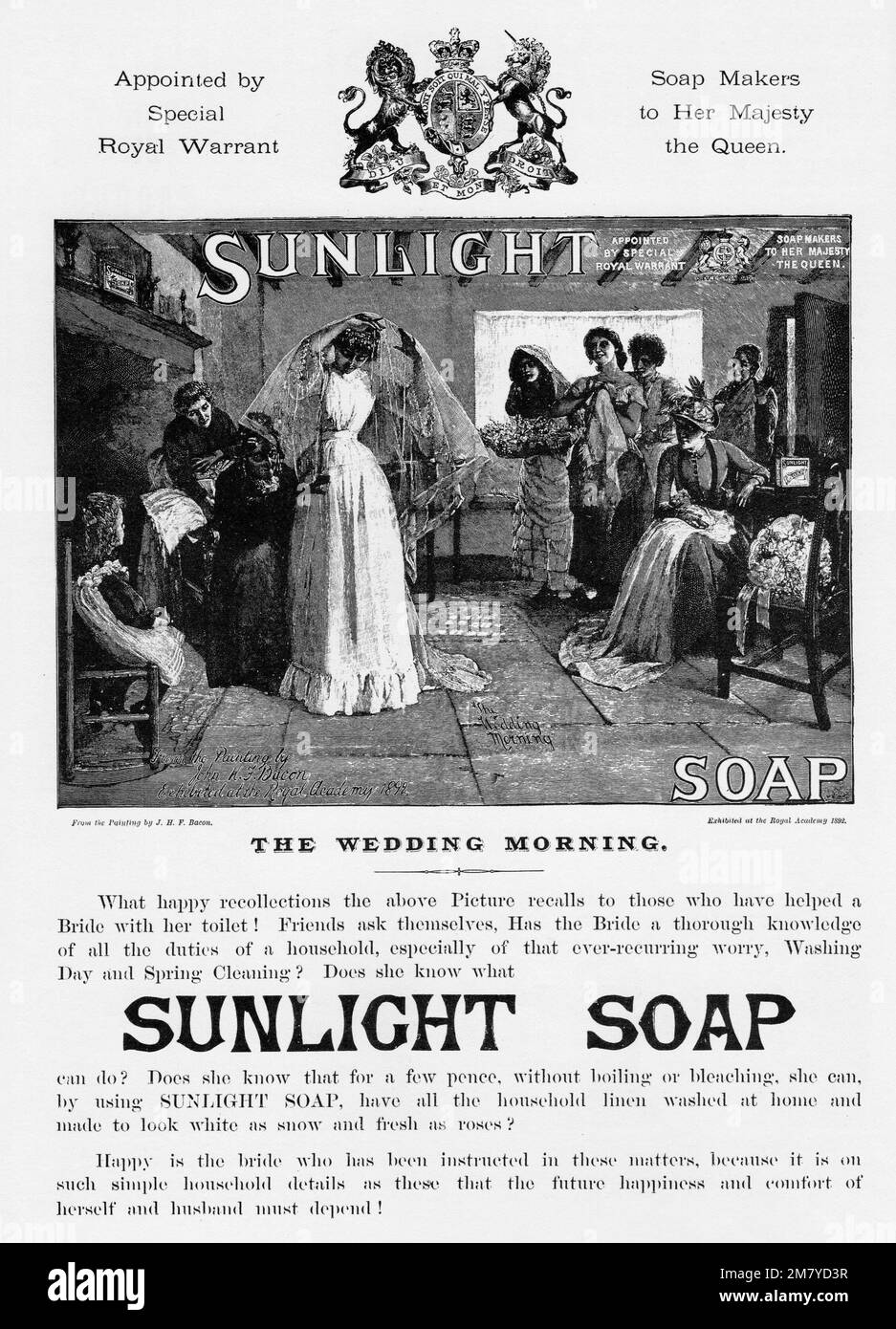 Victorian Advertisement for Sunlight Soap c1890 Stock Photo - Alamy
