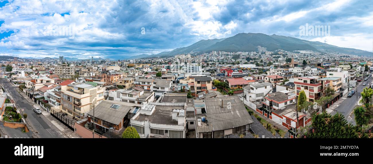 Quito, Equador - September 26, 2022: panorama of the capital city Stock ...