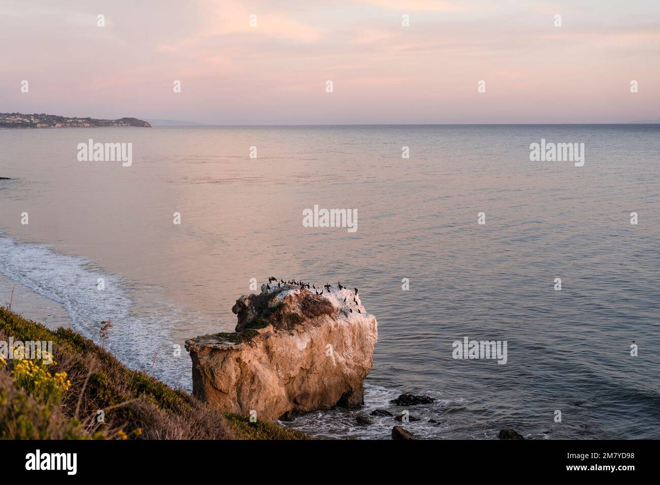 Sunset by the ocean at El Matador Beach Malibu, California, United ...