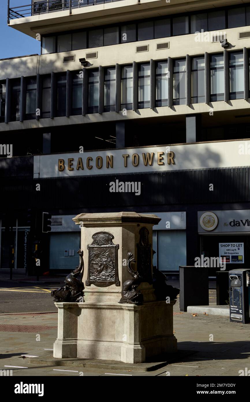 Edward Colston plinth Stock Photo - Alamy