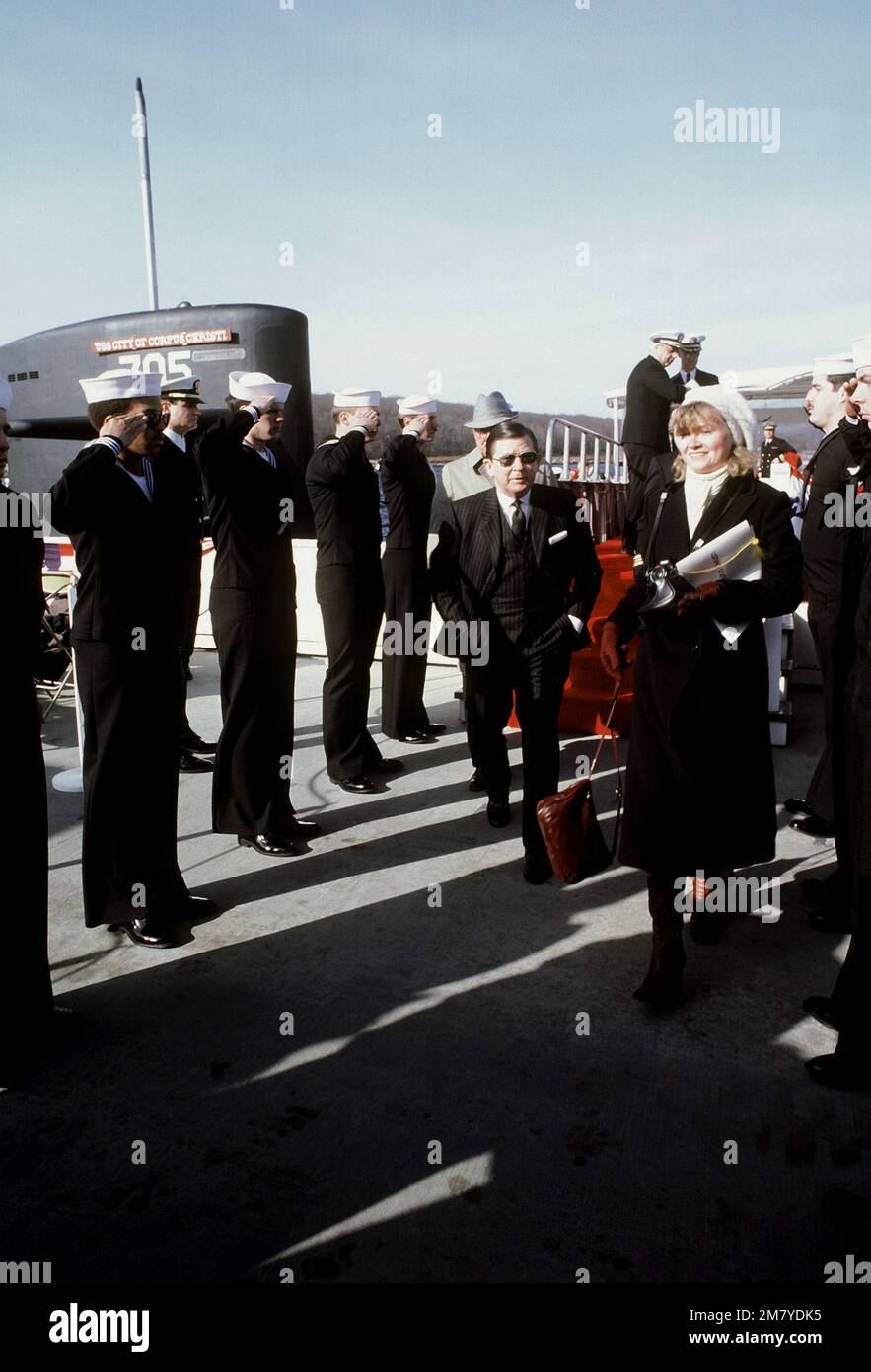 Sen. John Tower, R-Texas, departs the speakers platform at the ...