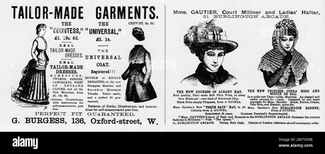 Victorian Advertising about c1890 Stock Photo - Alamy