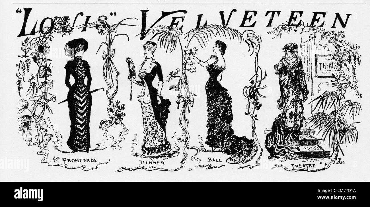 Victorian Advertising about c1890 Stock Photo - Alamy