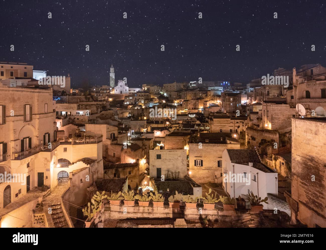 Matera (Basilicata) - The historic center of stone city in southern ...