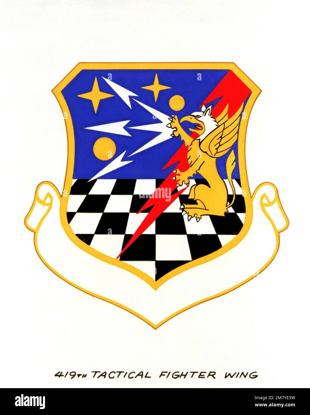 Approved insignia for: 419th Tactical Fighter Wing. Country: Unknown ...