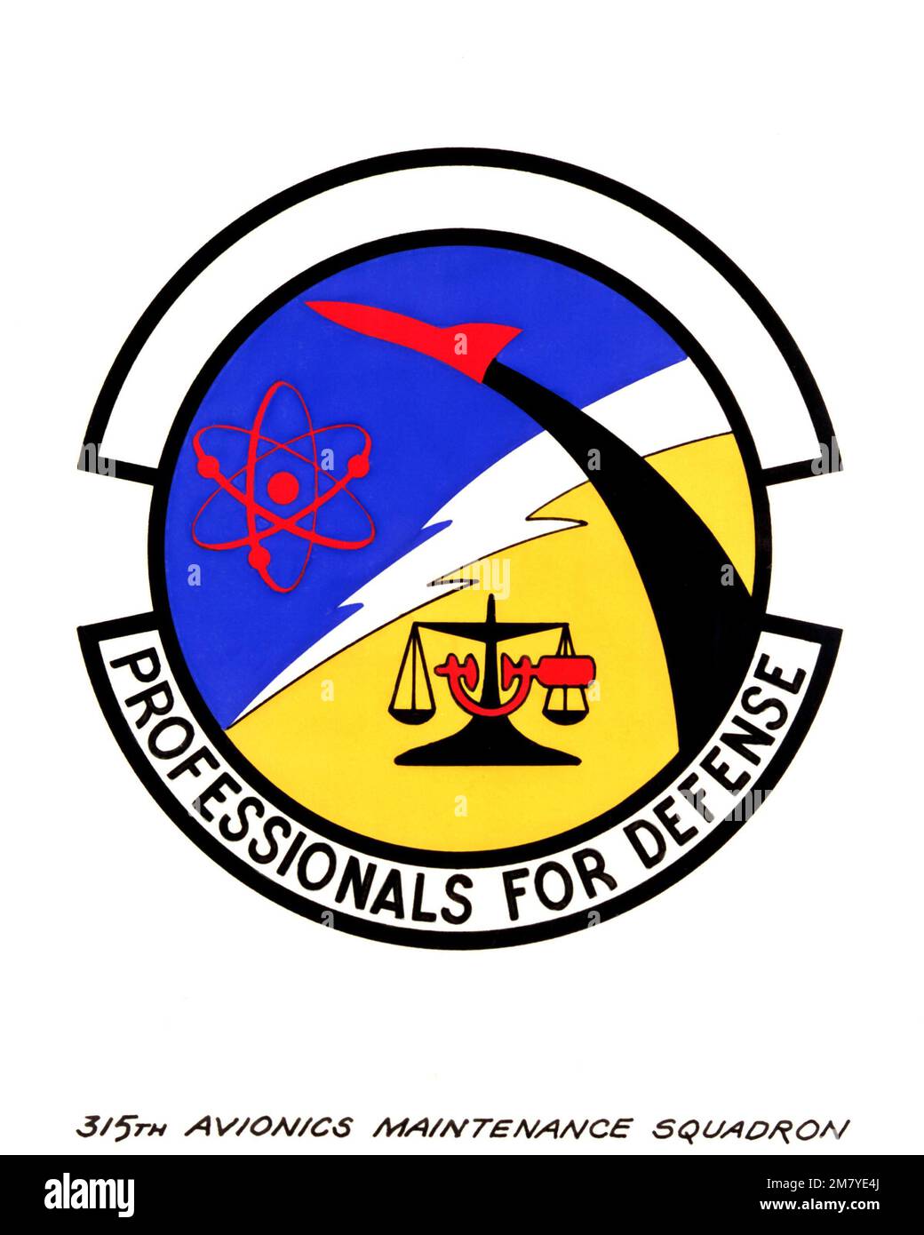 Approved insignia for: 315th Avionics Maintenance Squadron. Country ...