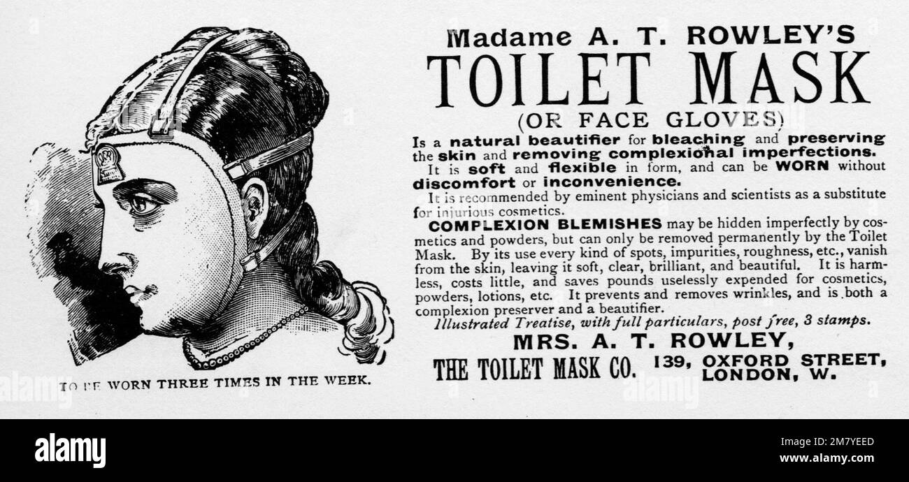 Madame a t rowleys toilet mask hi-res stock photography and images - Alamy