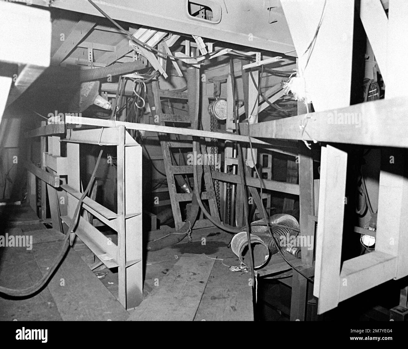 Auxiliary machine room 1 Black and White Stock Photos & Images - Alamy