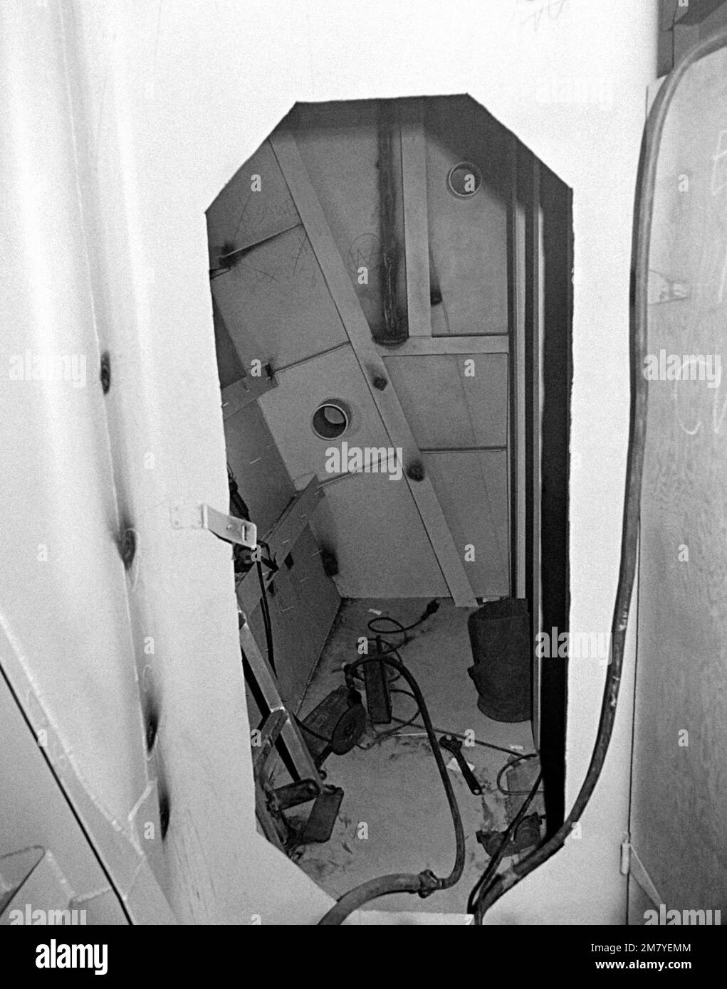 An interior view of recover assist securing traverse control station on ...