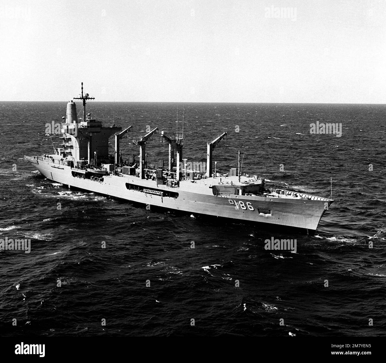 Aerial starboard bow view of the oiler PLATTE (AO-186) underway ... Aerial starboard bow view of the oiler PLATTE (AO-186) underway ...