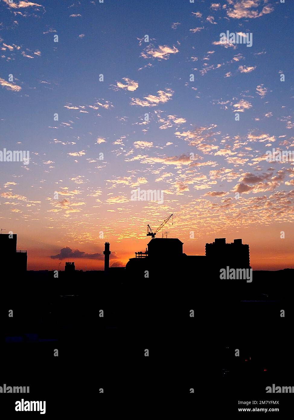 Sunset in Shipai, Taipei Stock Photo - Alamy