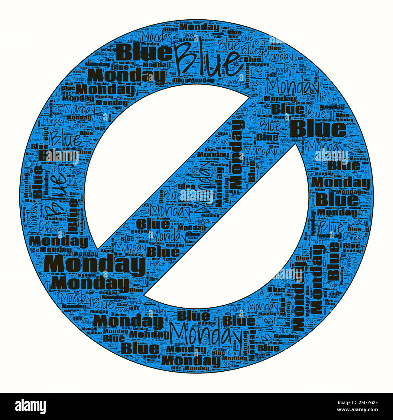 The Word Monday Blue