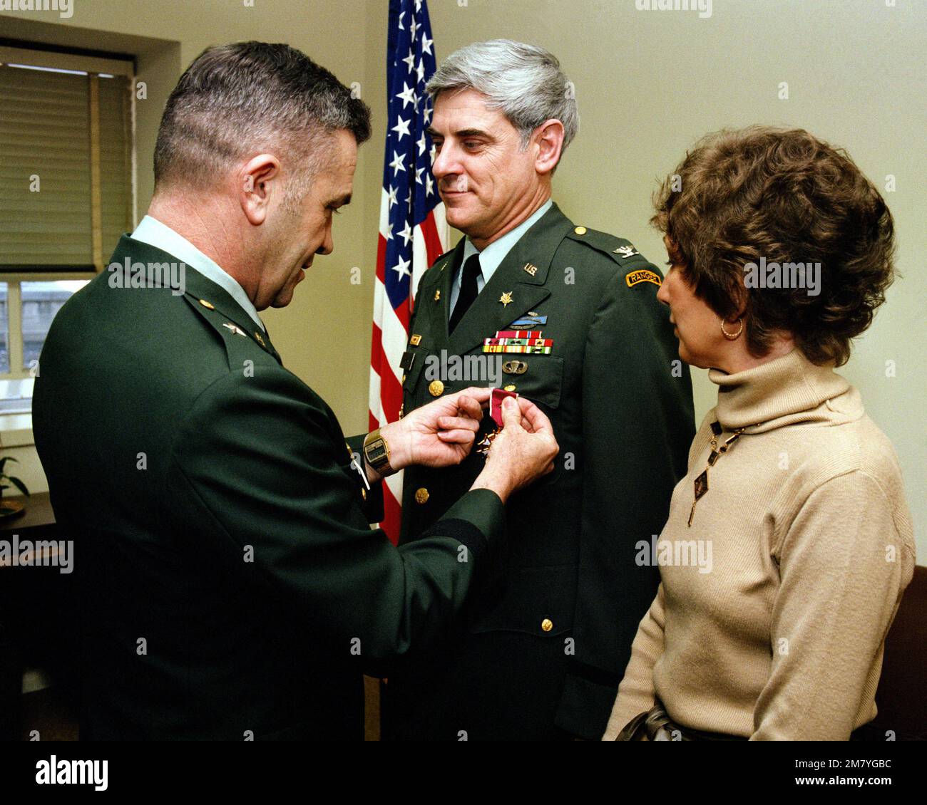 COL James M. Davis is presented the Legion of Merit from BGEN Ellis D ...