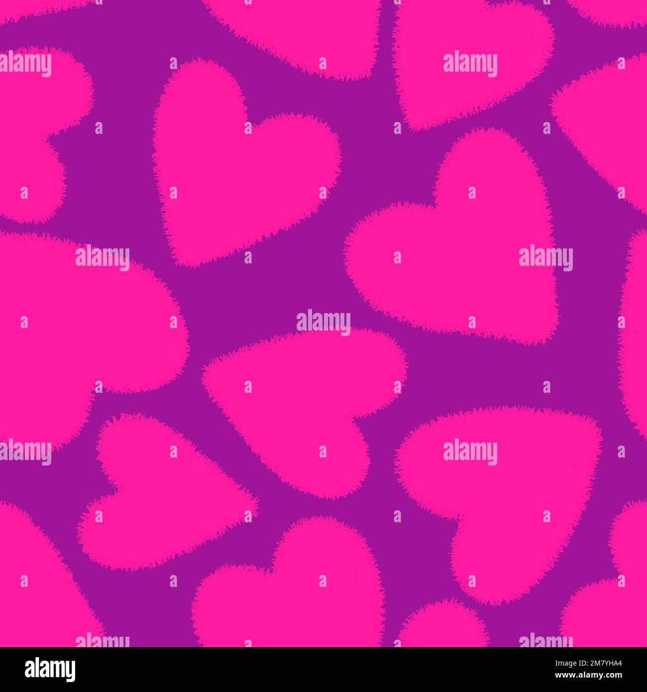 Valentines hearts seamless cartoon pattern for wrapping paper and kids ...