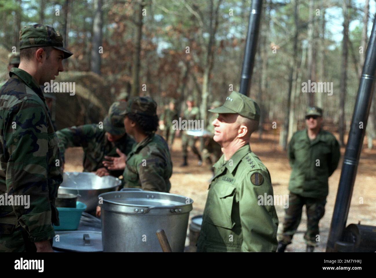 General Glenn K. Otis, Training and Doctrine (TRADOC) Commander, visits ...