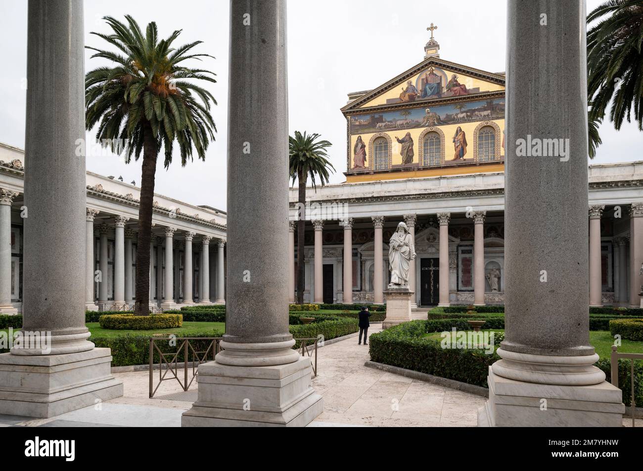 Rome. Italy. Basilica of Saint Paul Outside the Walls (Basilica Papale ...