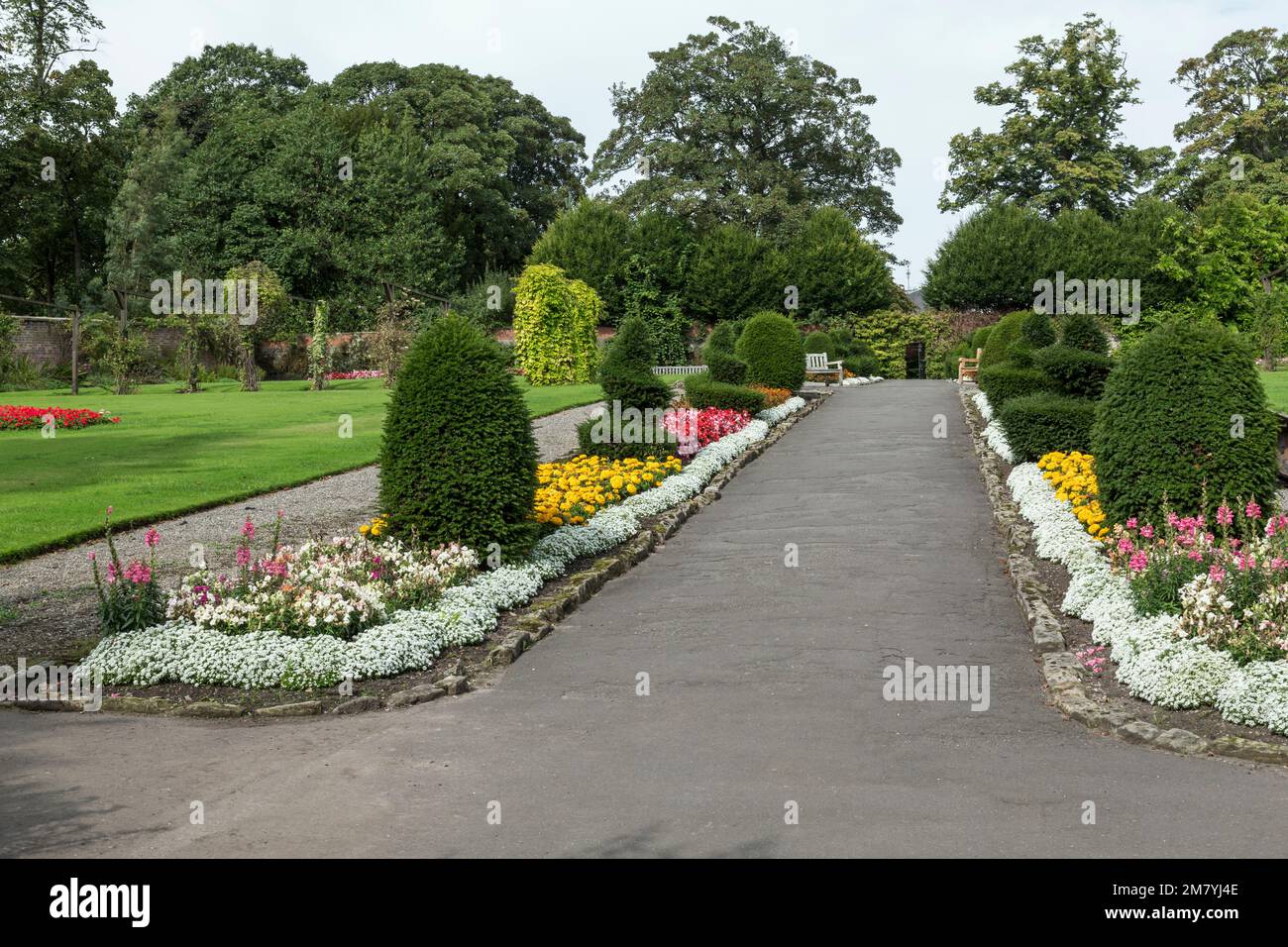 Bellahouston Park Walled Garden, Glasgow, Scotland, UK, Europe Stock ...