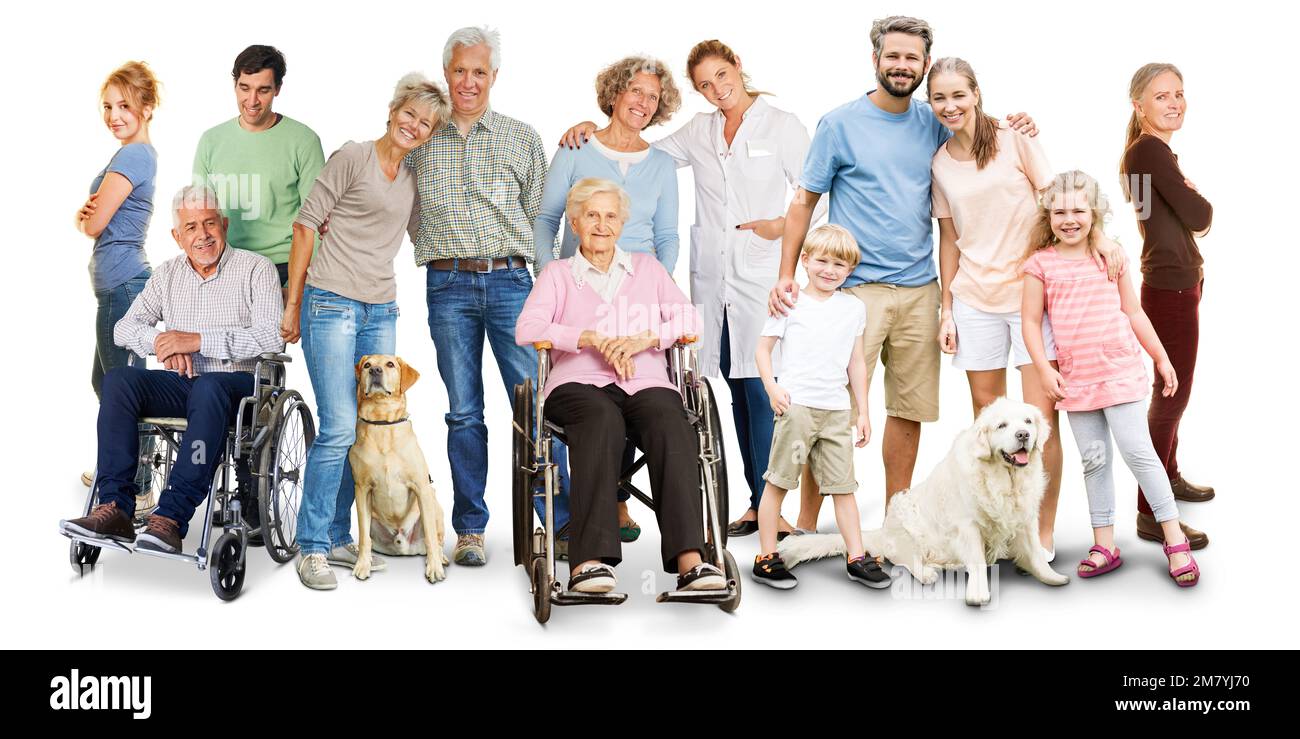 People of many generations together as a family and community concept ... People of many generations together as a family and community concept ...