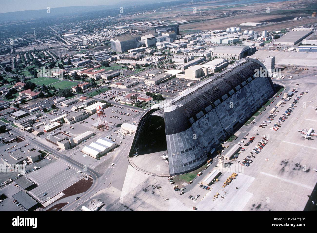 Blimp hangar aerial hi-res stock photography and images - Alamy