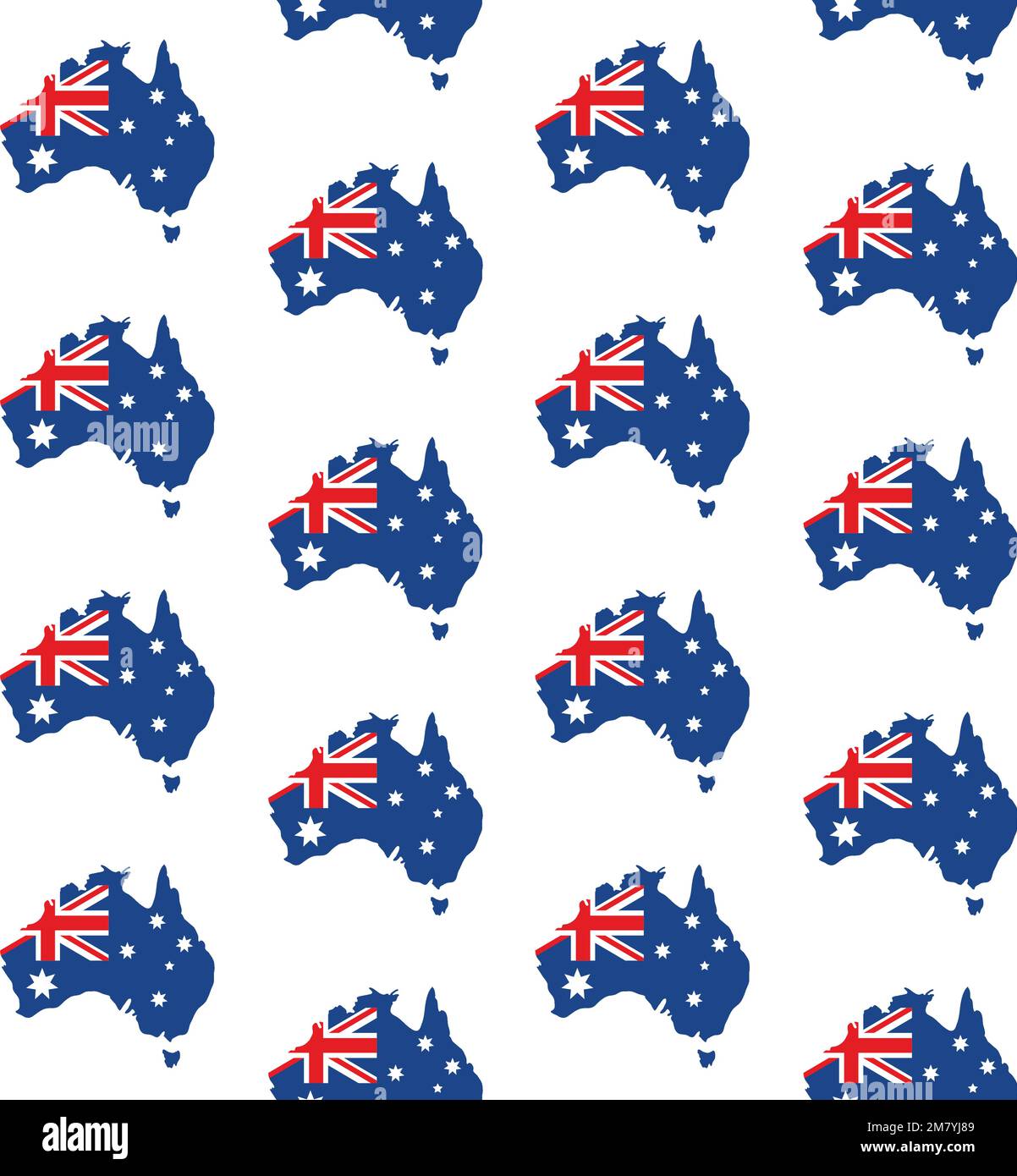 Vector seamless pattern of flat Australian map Stock Vector Image & Art ...