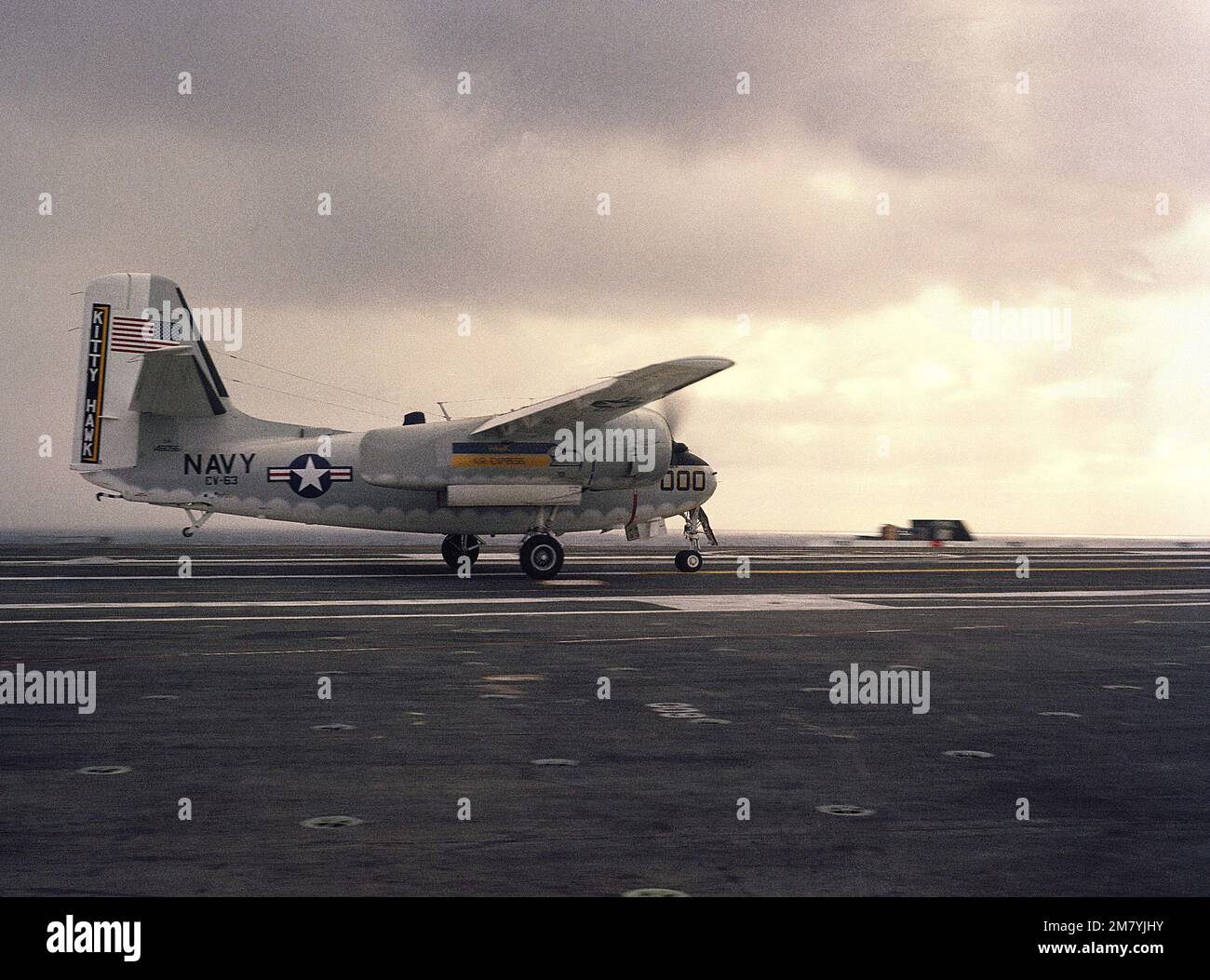 A right side view of a C-1A Trader cargo/transport aircraft on the ...
