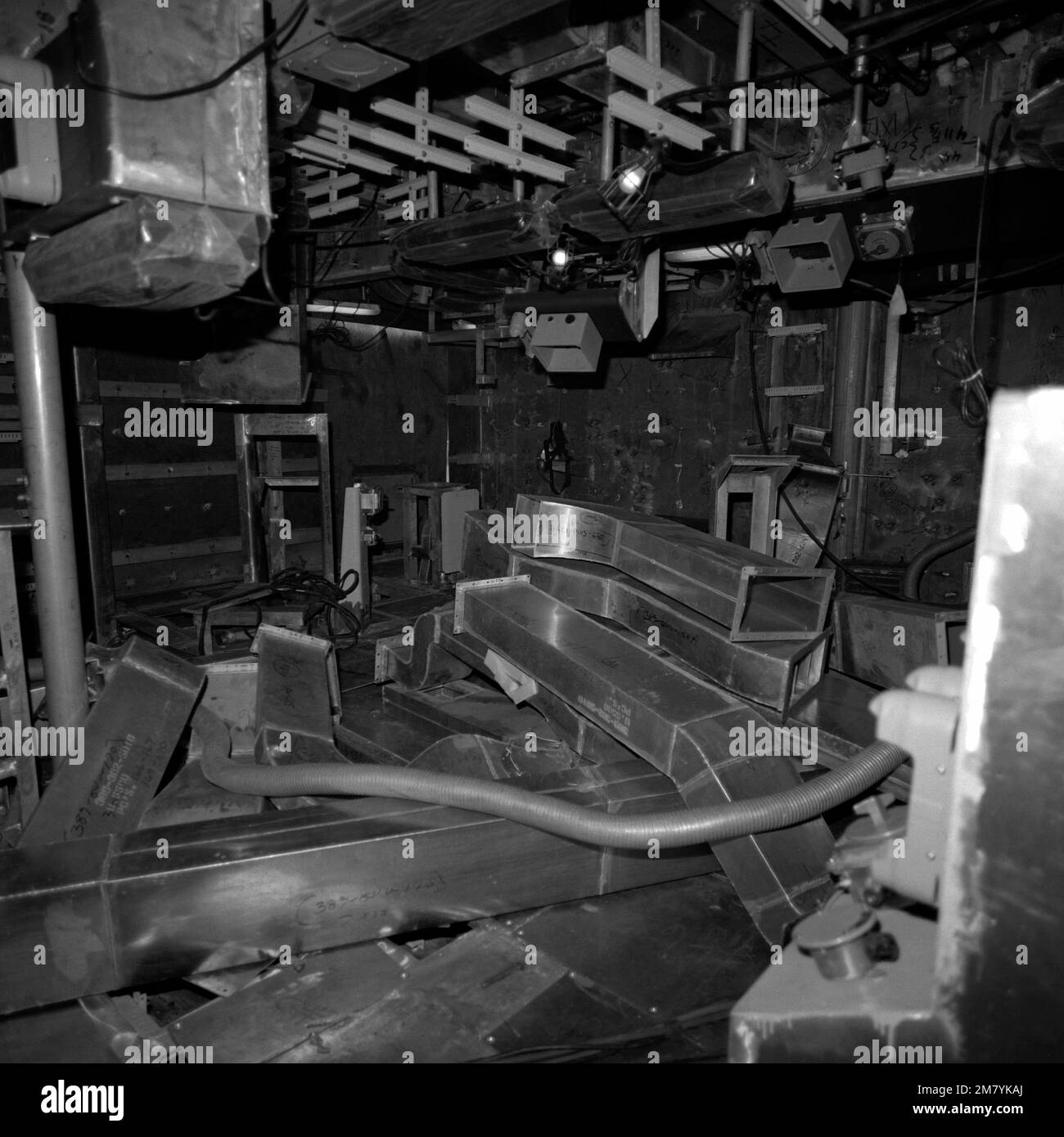 A combat information center aboard the guided missile frigate ROBERT G ...