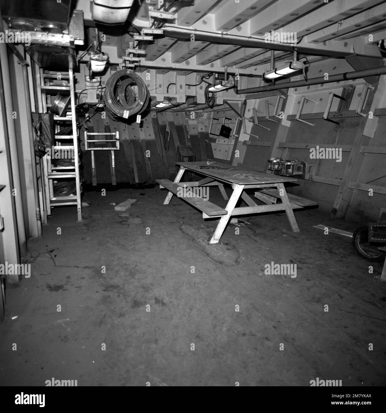 The tactical towed array sonar and bathythermograph room aboard the ...