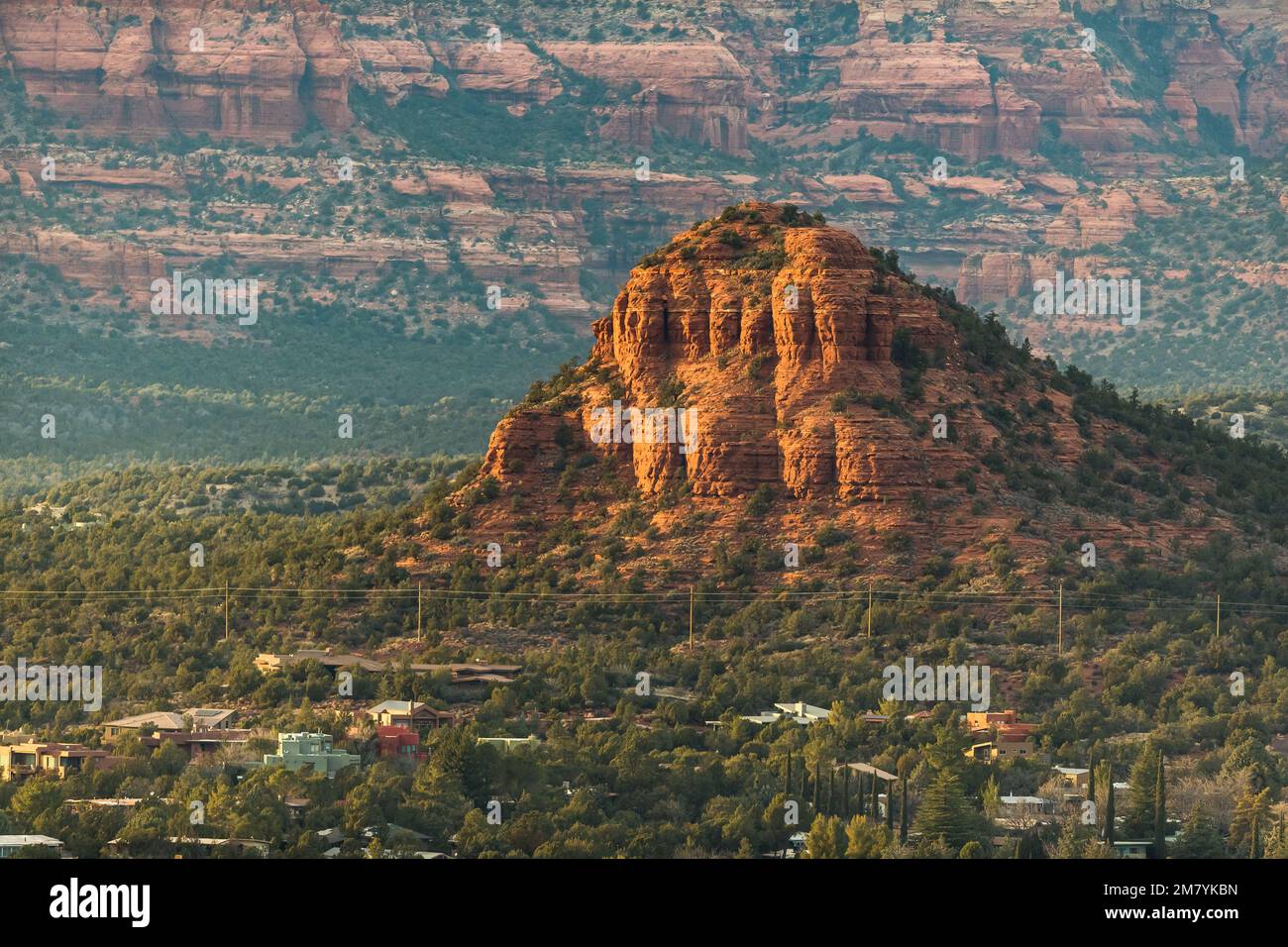 Sedona is an Arizona town surrounded by red-rock buttes, steep canyon ...