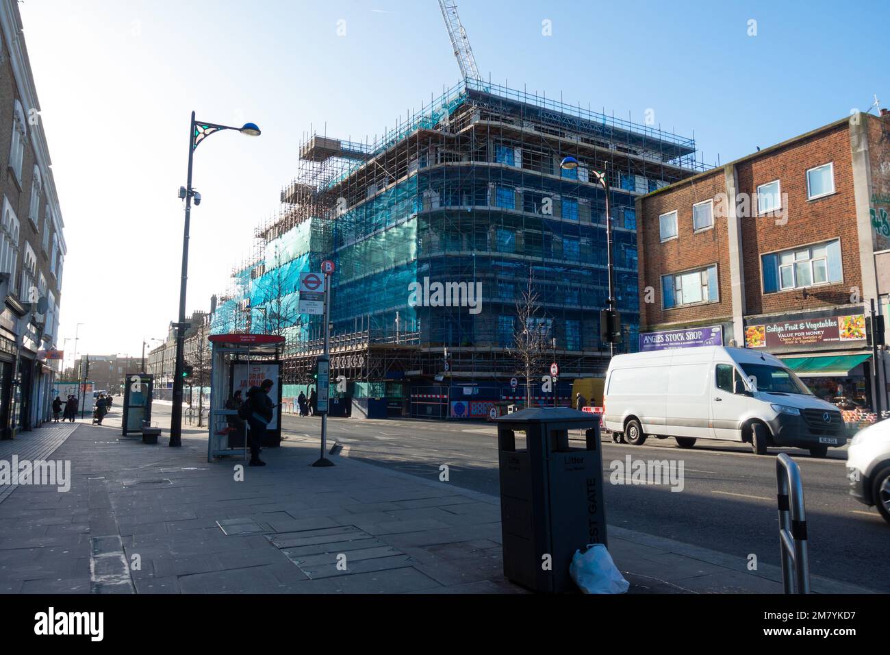 Forest Gate development of the high street, E7, London, UK Stock Photo ...